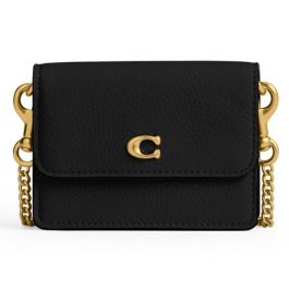 AMA Systems Polished Pebble Leather Essential Half Flap Card Case ...